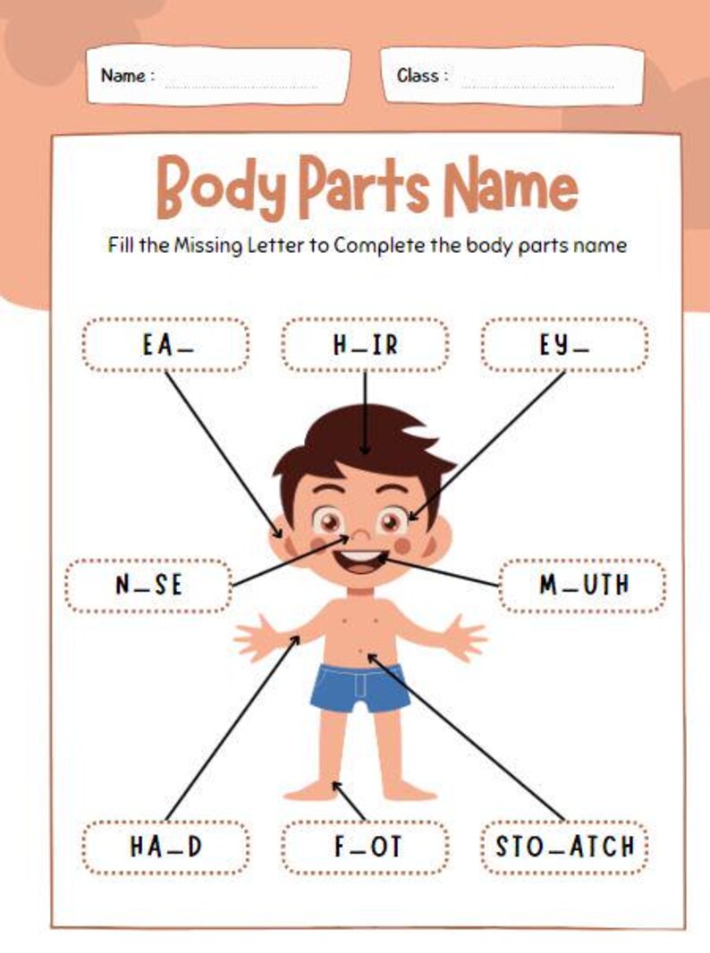 Science K-3rd Grade Human Body - Etsy