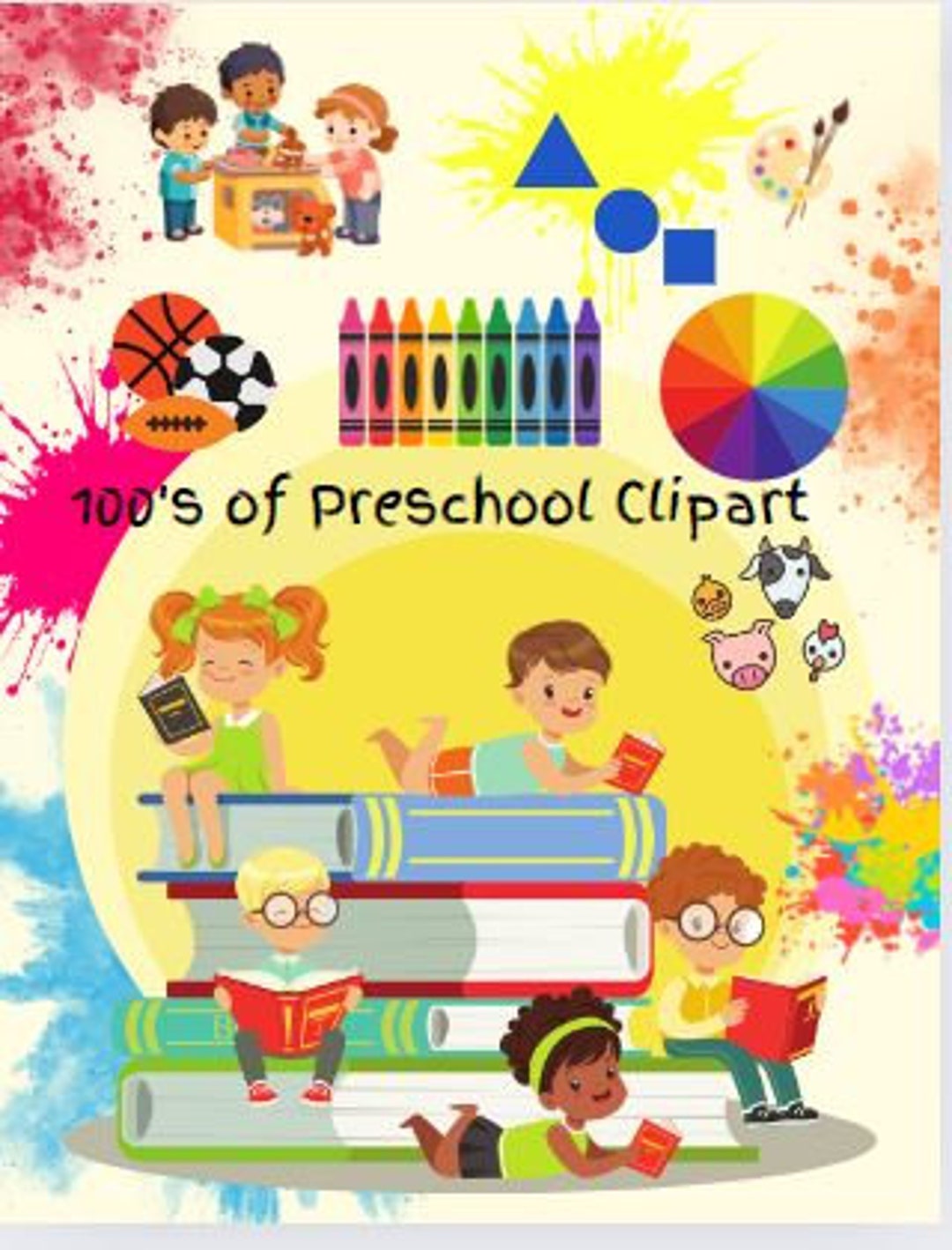 100's Png Pics of Preschool Stickers and Clip-art - Etsy