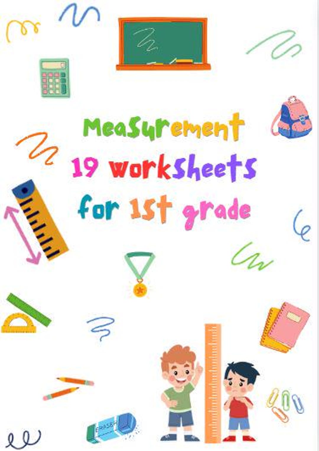 1st Grade Measurement Worksheets - Etsy