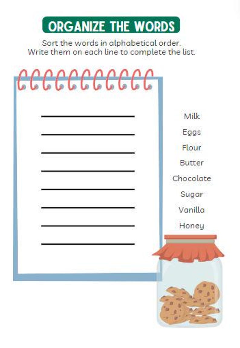 1st Grade Vocabulary Building Activity Book - Etsy