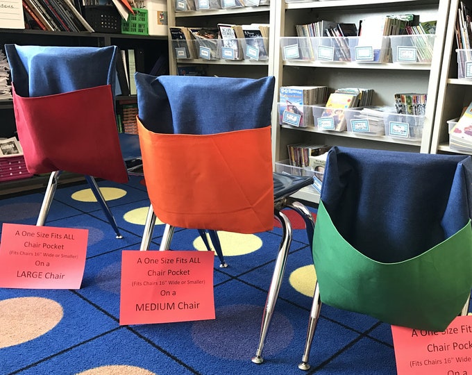 How to MAKE A Chair Pocket, Desk Seat Cover, Pouch INSTRUCTIONS DIY ...