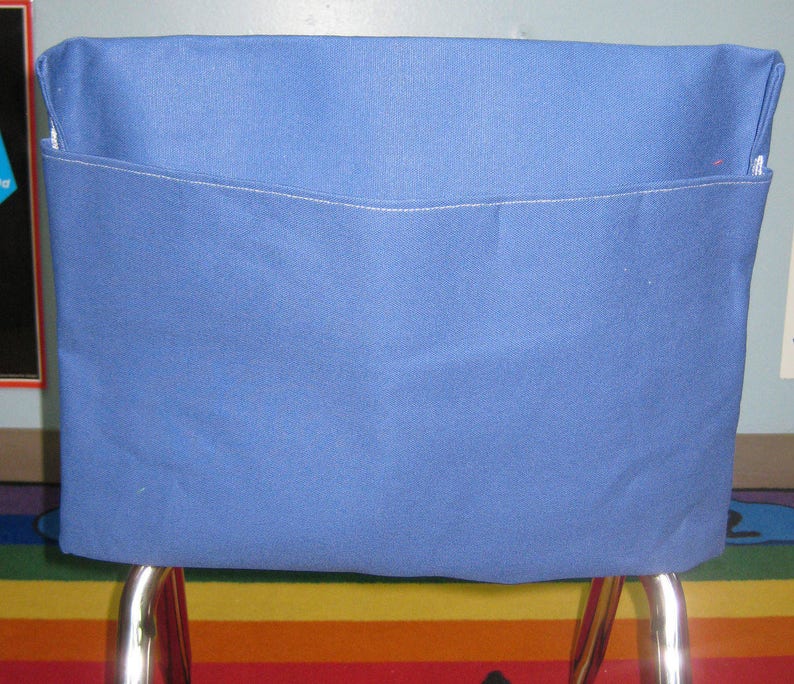22 Chair Pockets Seat Desk Pouch Washable Colored Duck Cloth - Etsy