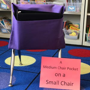 25 Classroom Chair Pockets, Seat Desk Pouch, Organizer, Chair Bag ...