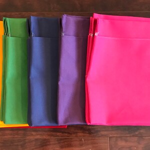 10 Chair Pockets, Seat Desk Pouch, Canvas Chair Pocket, Fits Medium ...