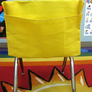 22 Chair Pockets Seat Desk Pouch Washable Colored Duck Cloth - Etsy