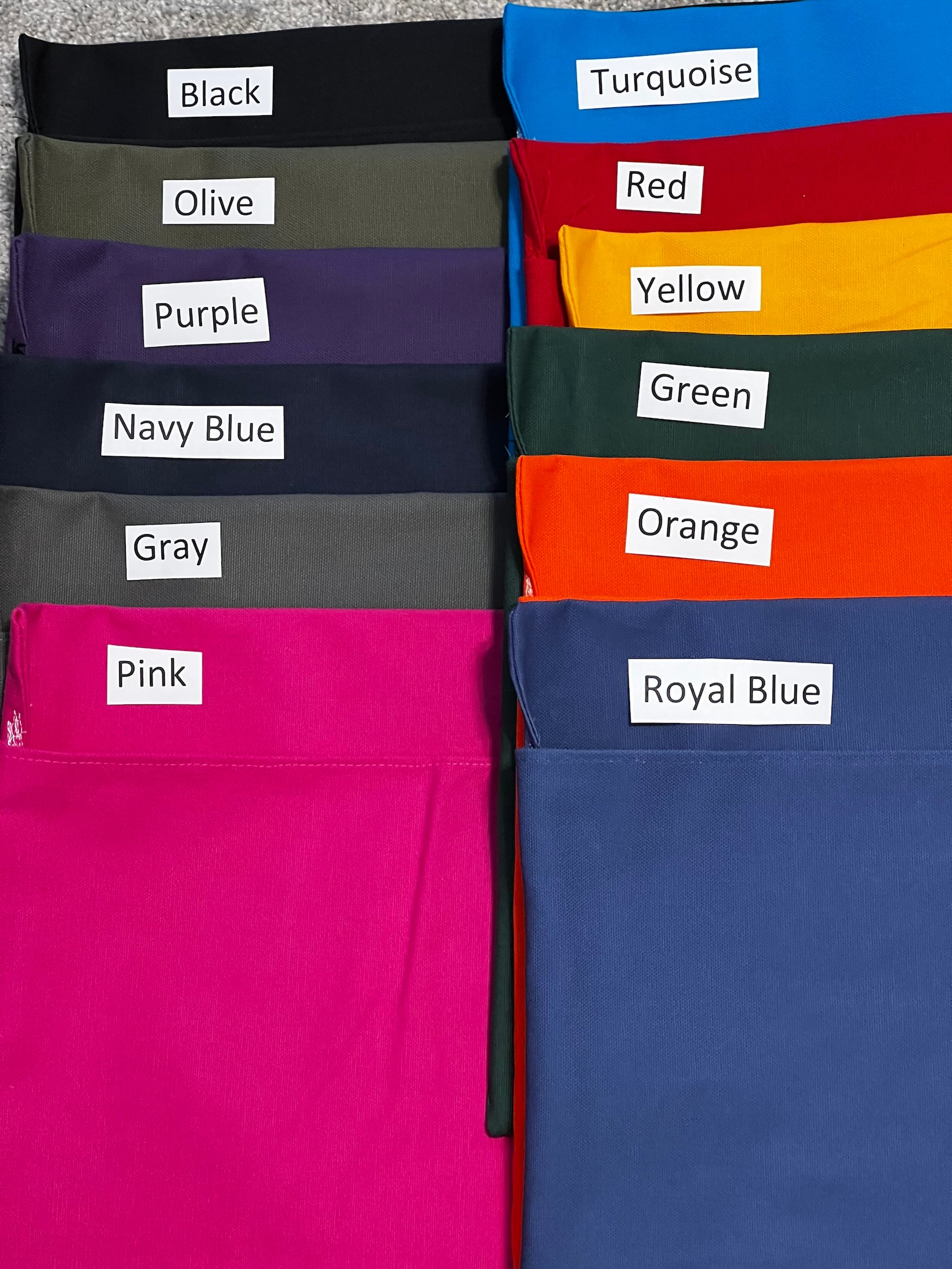 10 Chair Pockets Seat Desk Pouch Canvas Chair Pocket Fits - Etsy