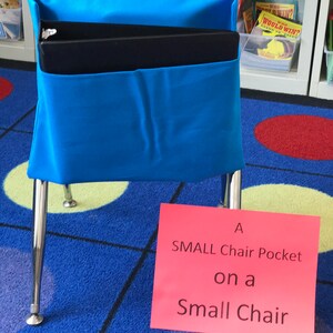 25 Classroom Chair Pockets, Seat Desk Pouch, Organizer, Chair Bag ...
