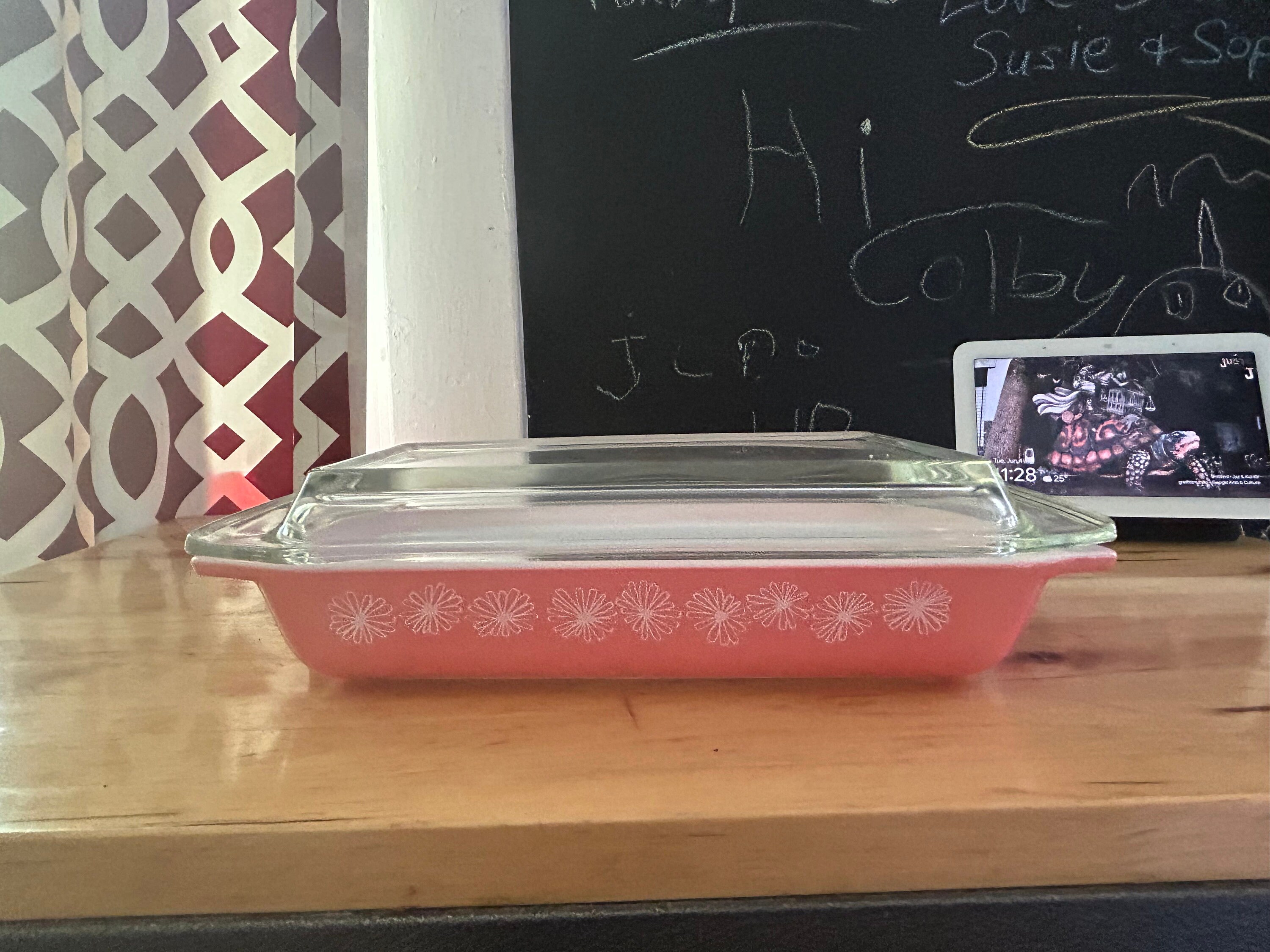 Pink Daisy Pyrex - Etsy