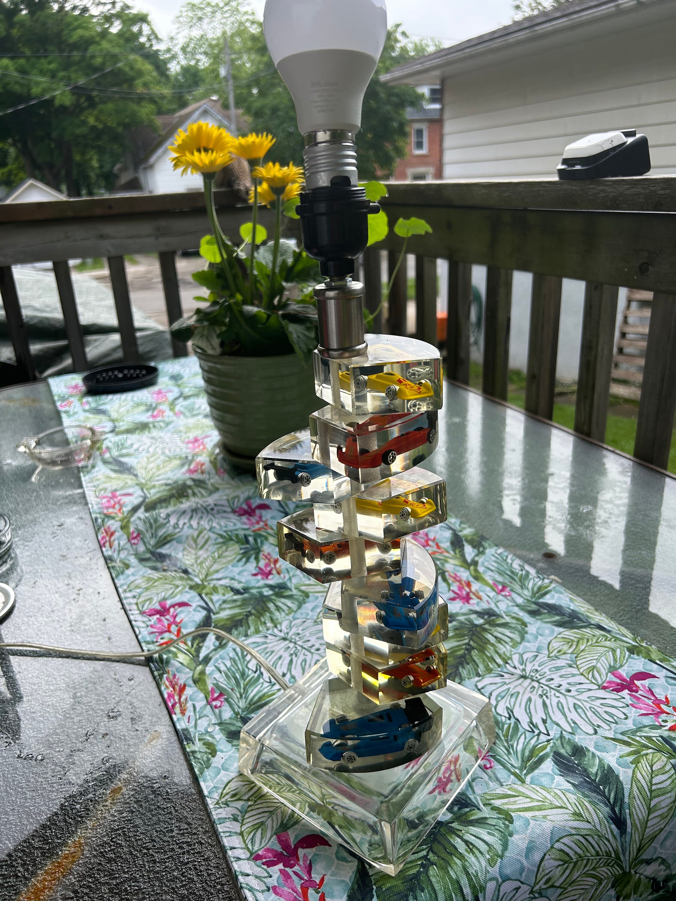 Hotwheels/matchbox Style Lucite 80s Lamp - Etsy