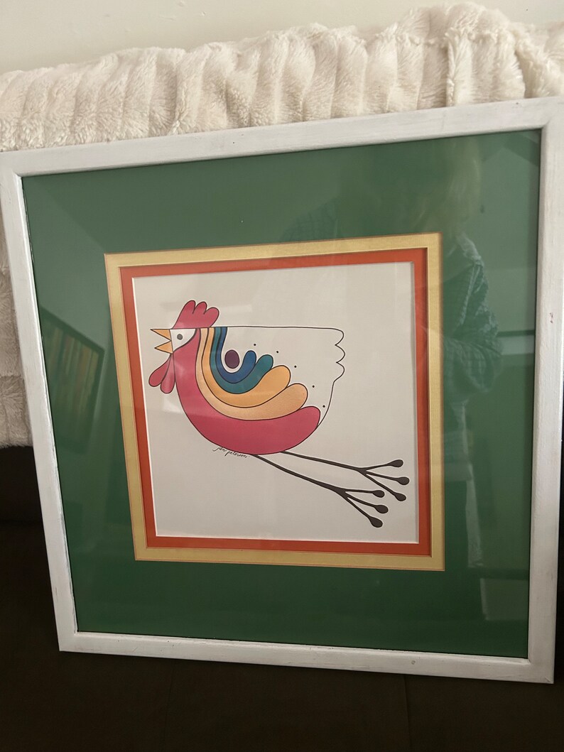 Jan Peterson Rainbow Chicken - Etsy Canada
