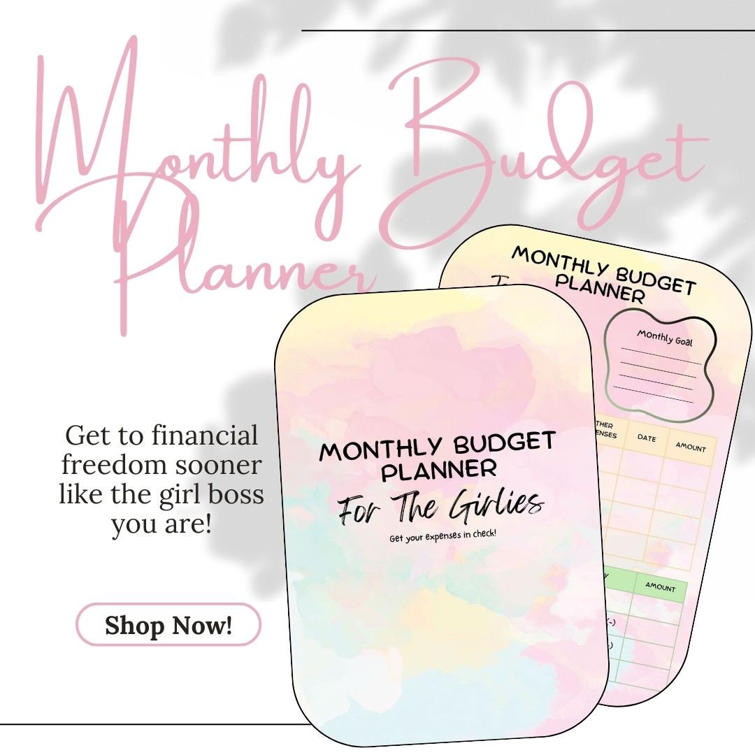 Cute Monthly Budget Planner - Etsy