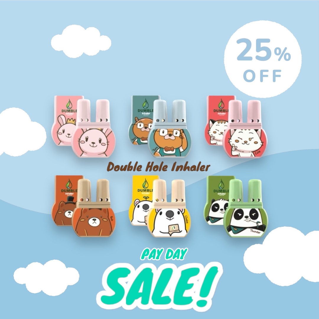 Thai Herbal Inhaler DUMBLE Inhaler 1 Pc. standard Collection 6 Colors ...