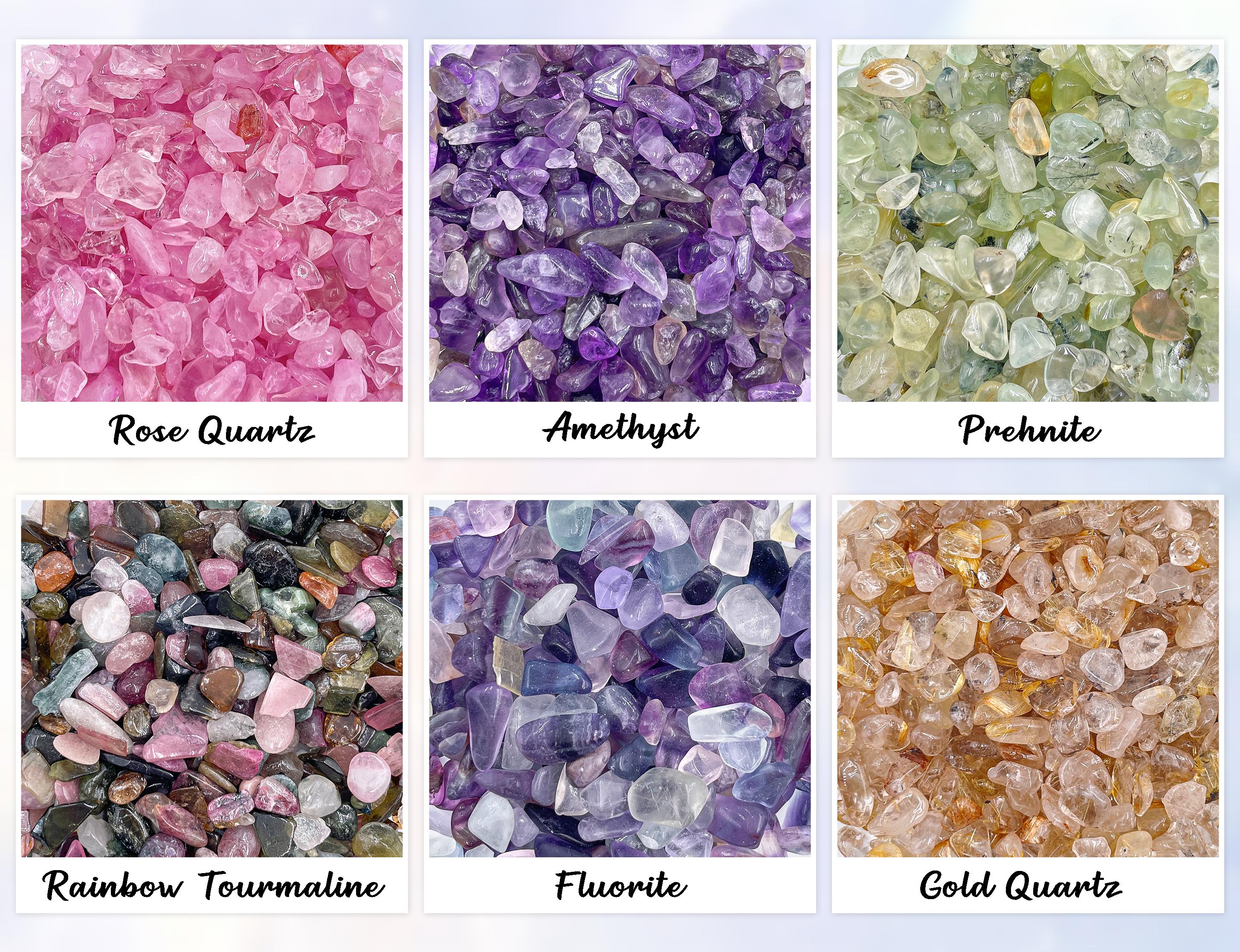 Genuine Crystal Chips Bulk, 1 Oz Bags, 5-7mm Loose Undrilled Semi ...