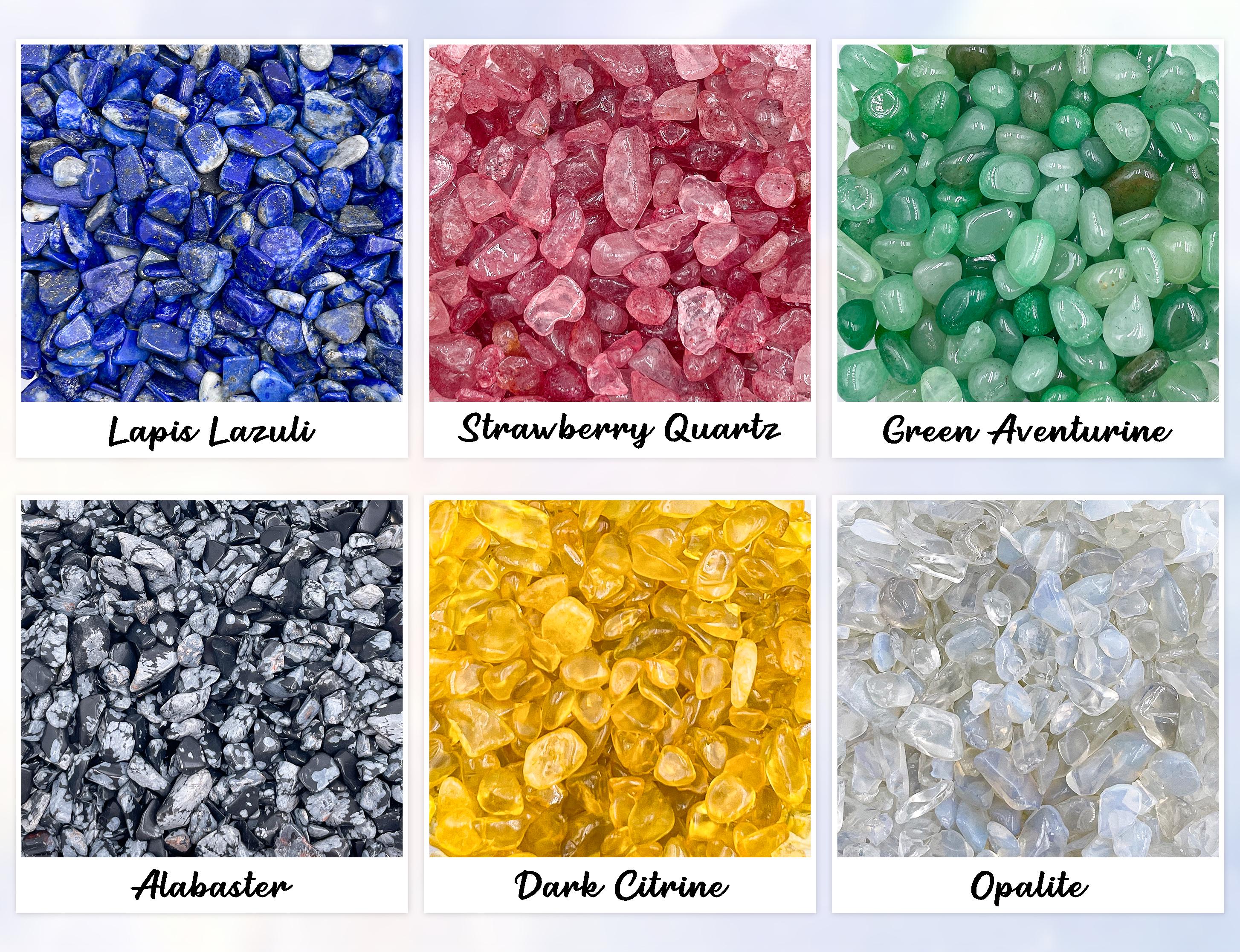 Genuine Crystal Chips Bulk, 1 Oz Bags, 5-7mm Loose Undrilled Semi ...