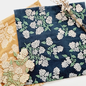 JAZMIN Block Rubber Stamp Continuous Print / Botanical / Floral / Large ...