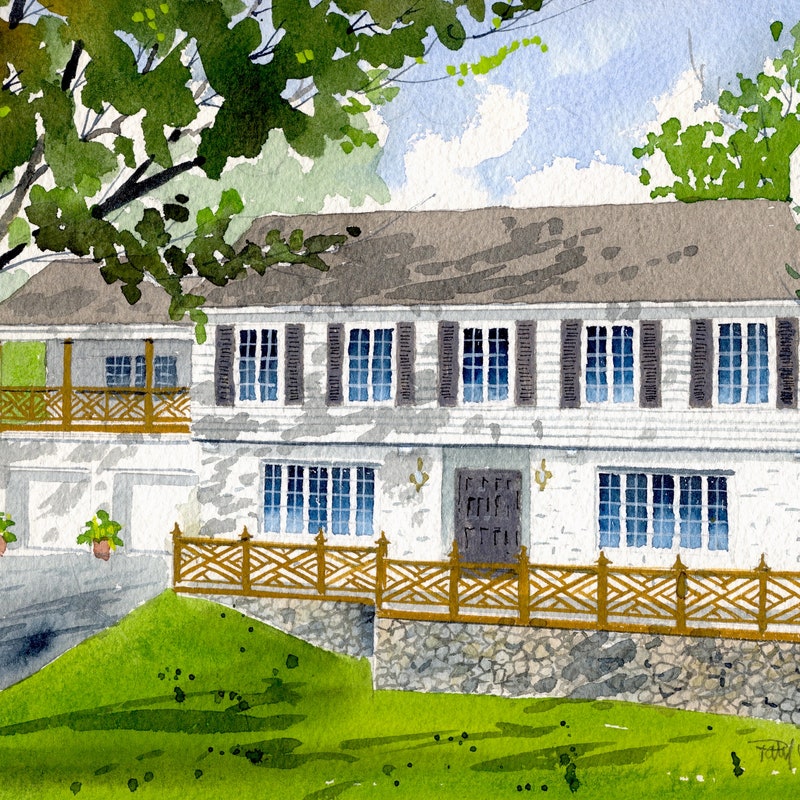 House Commission Drawing - Etsy