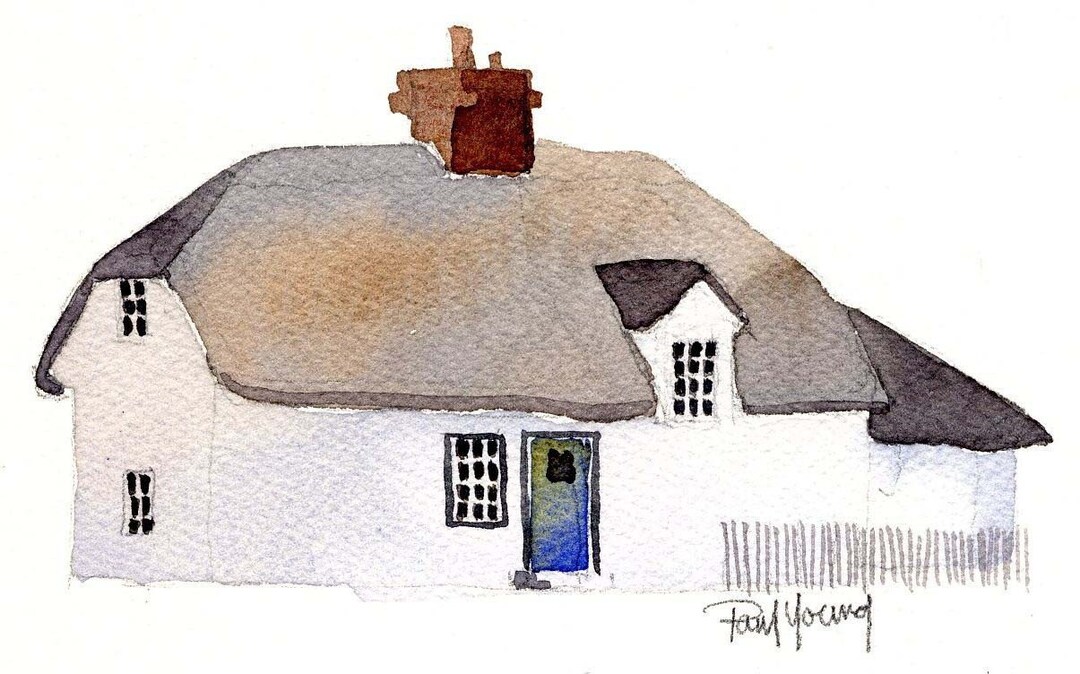 English Cottage 6-print From an Original Watercolor Painting - Etsy
