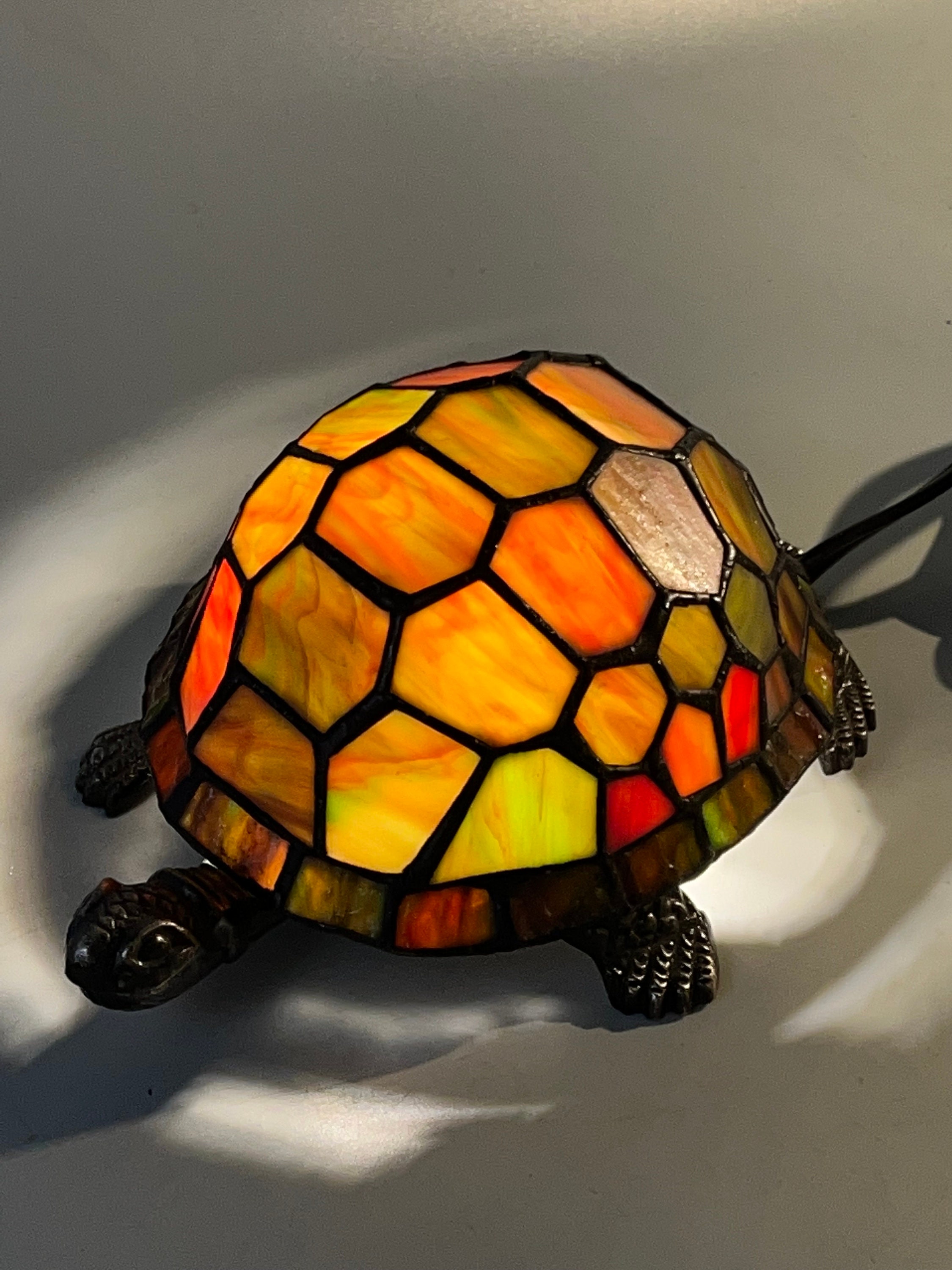 Turtle Tiffany Table Lamp, Home Decor, Animal Lighting - Etsy