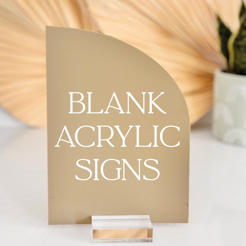 Arched Acrylic Sign - Etsy
