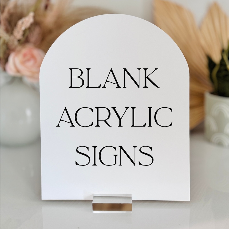 Arched Clear Welcome Sign - Etsy