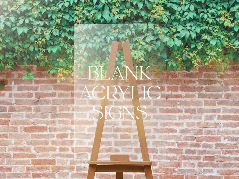 Rectangle Acrylic Blank Welcome Sign 1/8