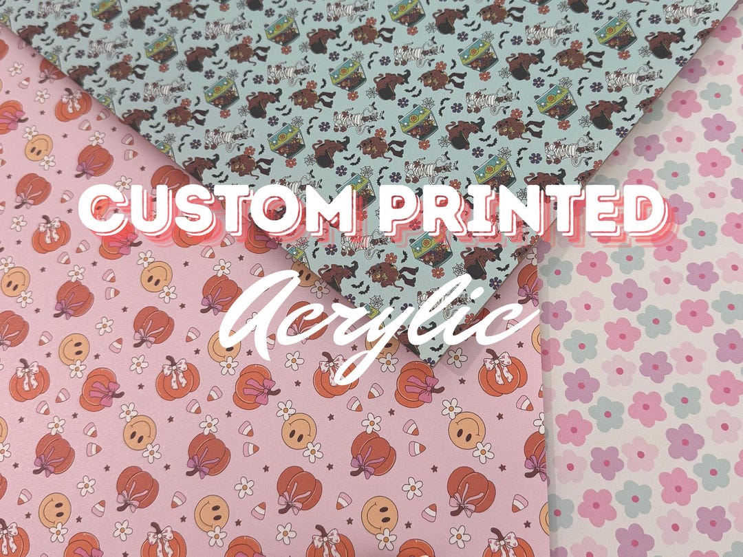 CUSTOM UV Printed Acrylic Sheet | Upload Your Design for Laser Cutting ...