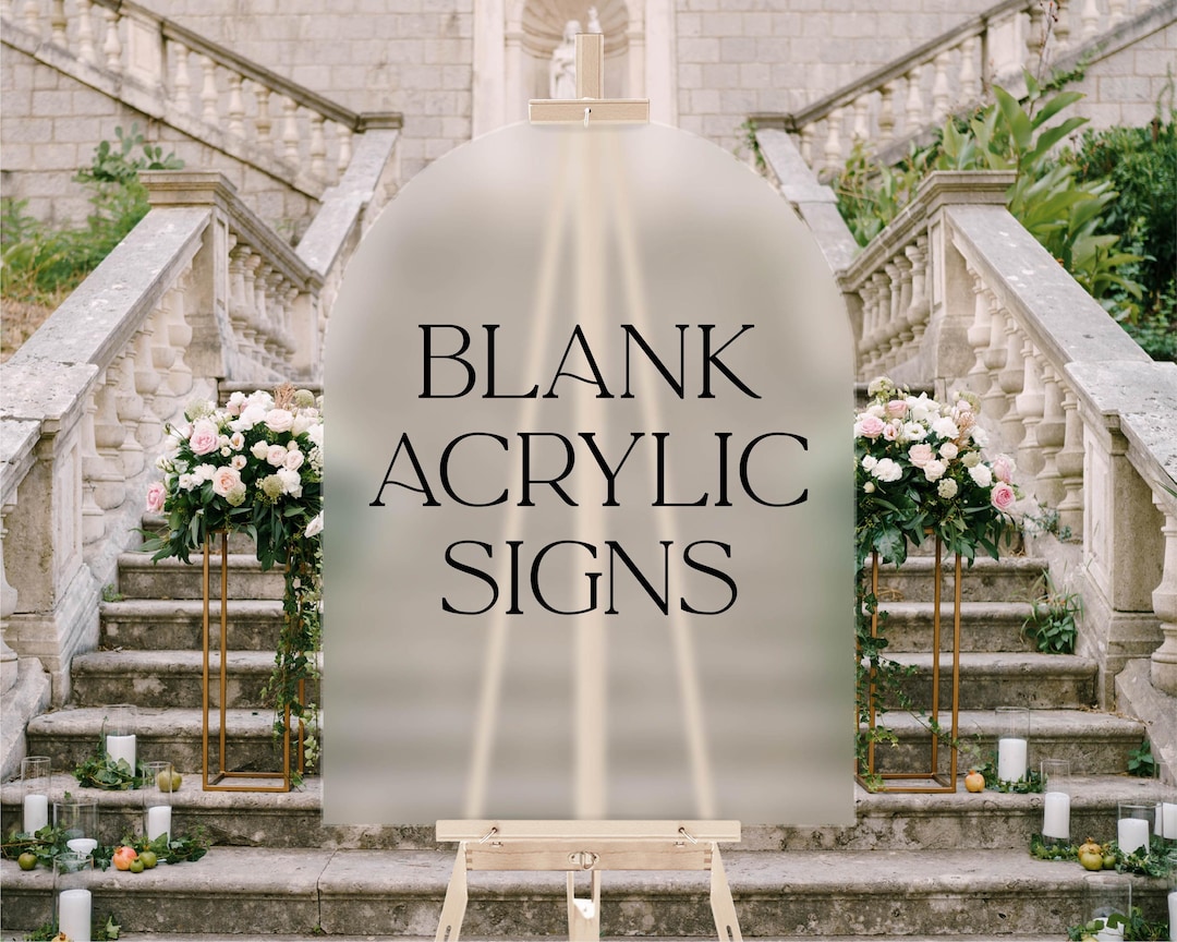 ARCH Blanks 1/8" Acrylic, Laser Cutting, UV Printing, DIY Bride Wedding ...