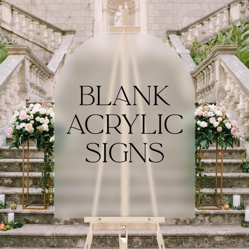 Blank Acrylic Signs Black - Etsy
