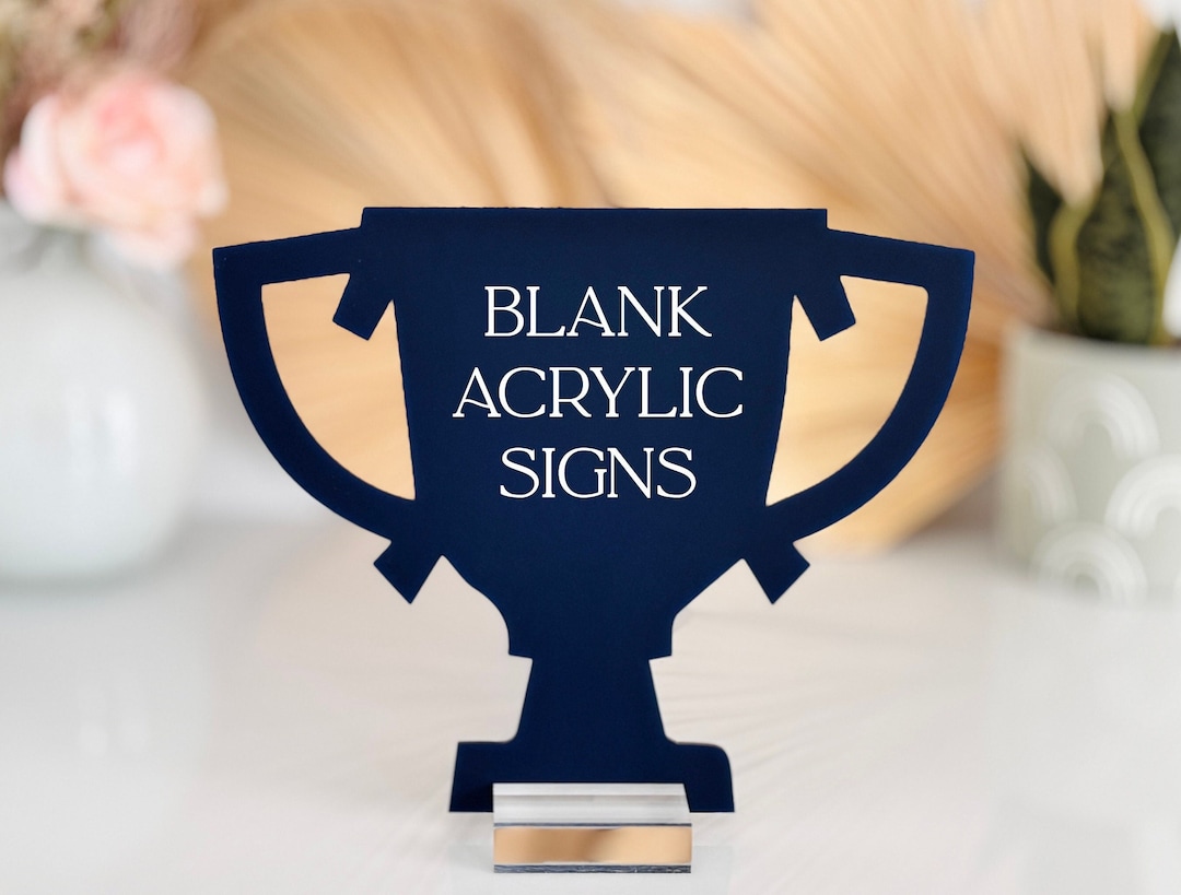 Trophy Shape Award Blanks 1/8" Acrylic, Laser Cutting, UV Printing DIY ...