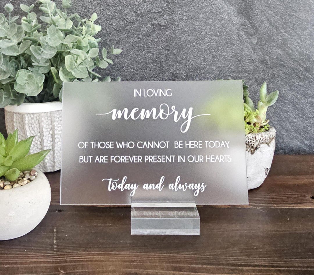 OVERSTOCK SALE 4x6 in Loving Memory Forever Present in Our Hearts ...