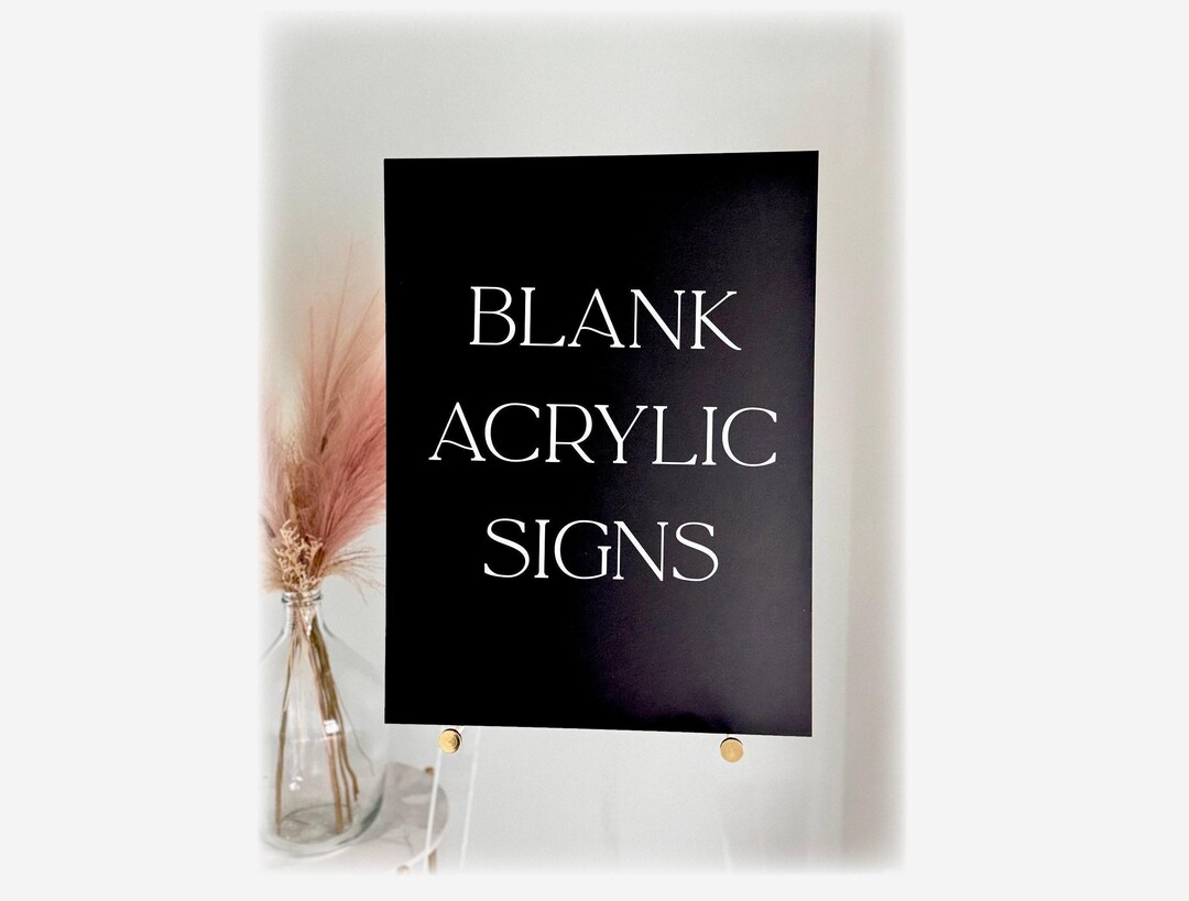 Rectangle Acrylic Blank Welcome Sign 1/8