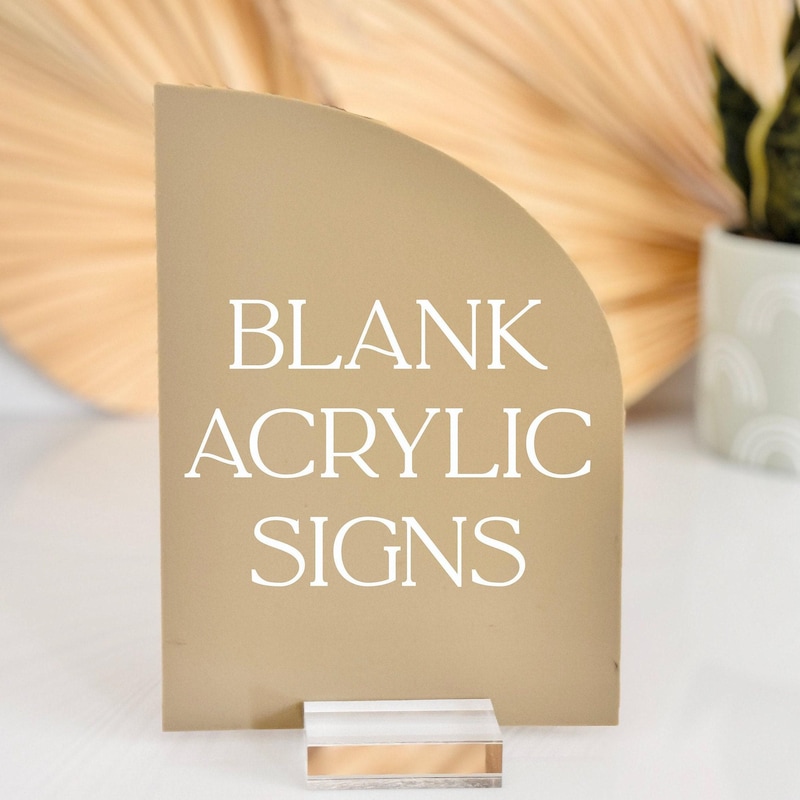 Mini Acrylic Wedding Sign - Etsy
