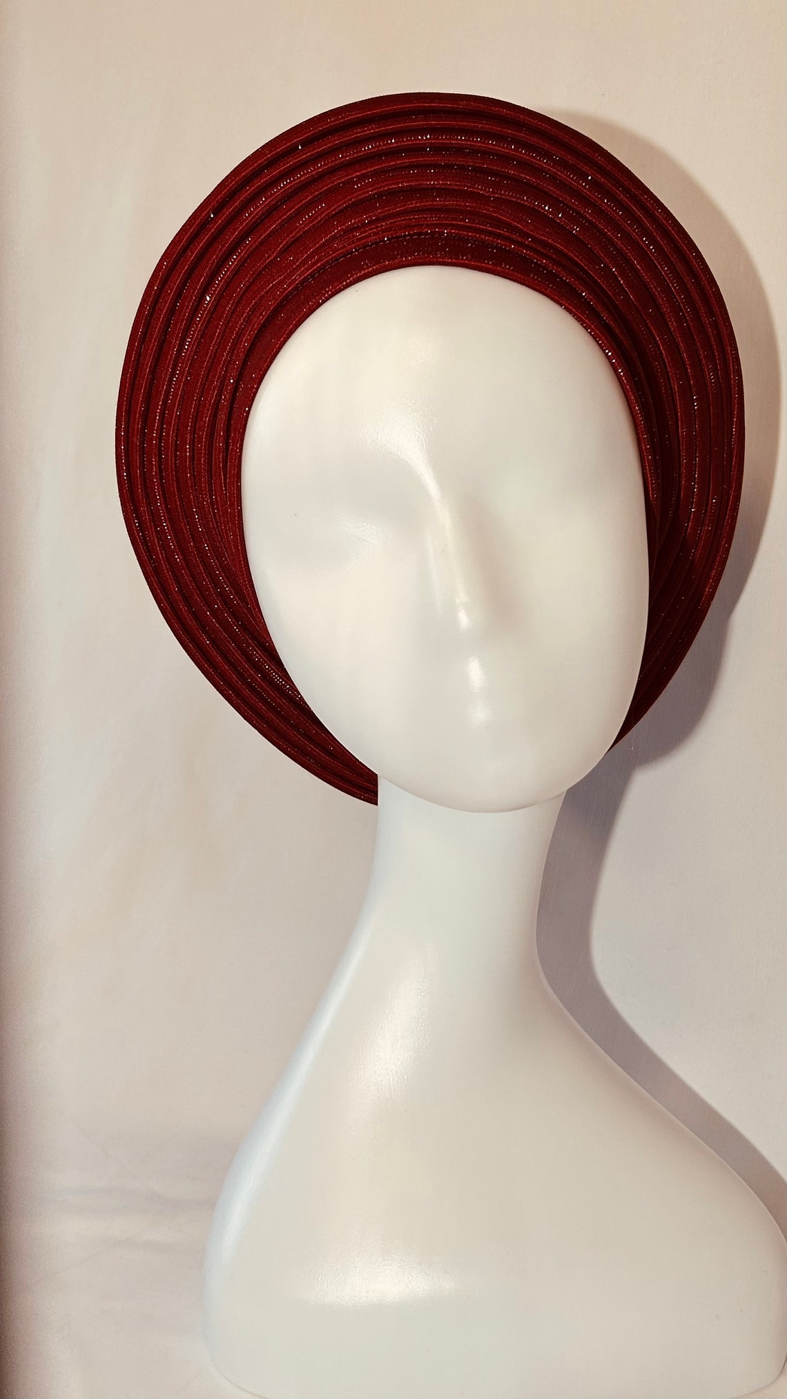 Round African Autogele Handcrafted Solid Colours for Women Turban ...