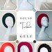 Round African Autogele Handcrafted Solid Colours for Women Turban ...
