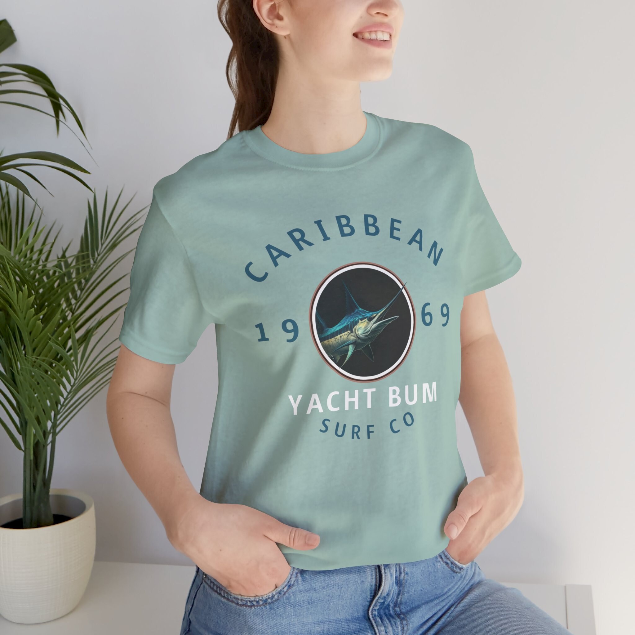Caribbean, Swordfish, Seafoam Green, Summer, Shirt, Tshirt, Tee ...
