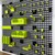 Modular Wall Mounted Tool Organizer Starter Kit - 16 Tile Multiboard ...