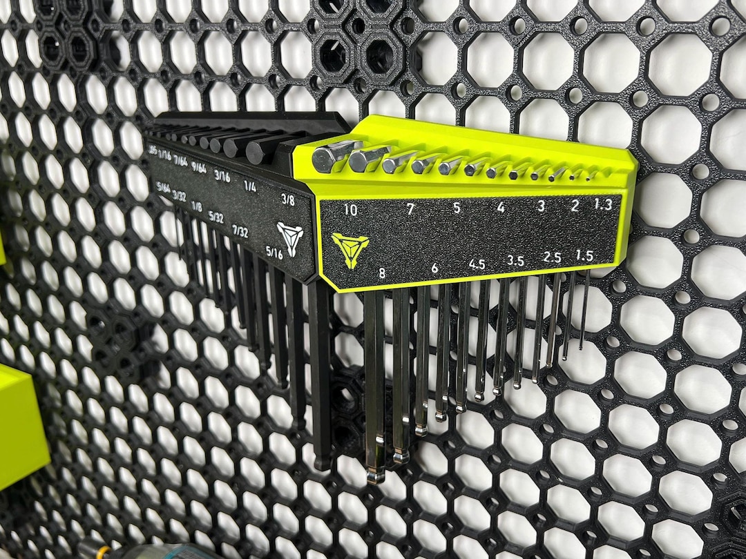 Magnetic Hex Wrench / Allen Key Tool Holder - Removable Wall Mount and Multiboard Compatible ...