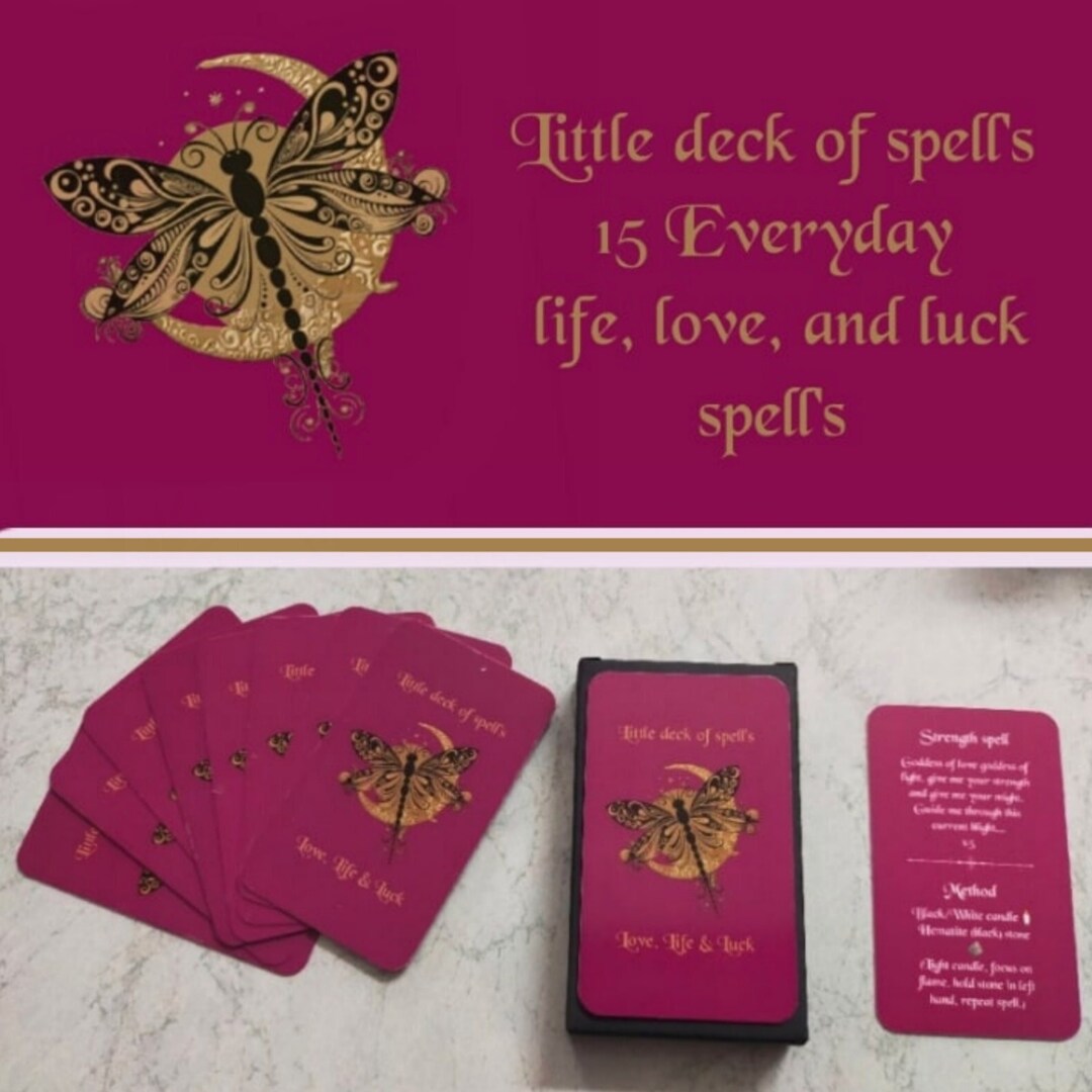 Love Life and Luck Spells Cards - Etsy