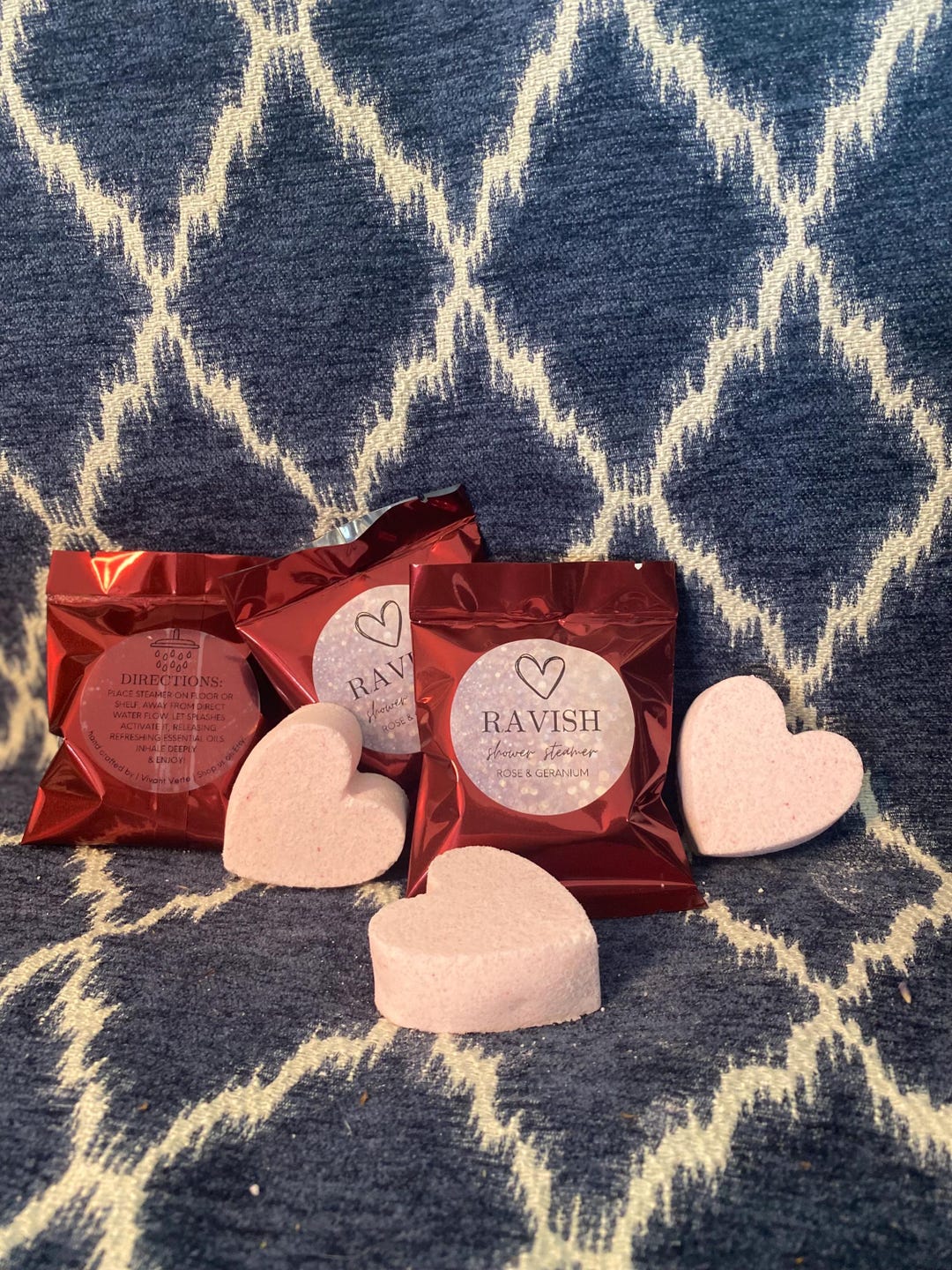 Individually Wrapped Valentine's Day Ravish Shower Steamers Gift Heart ...