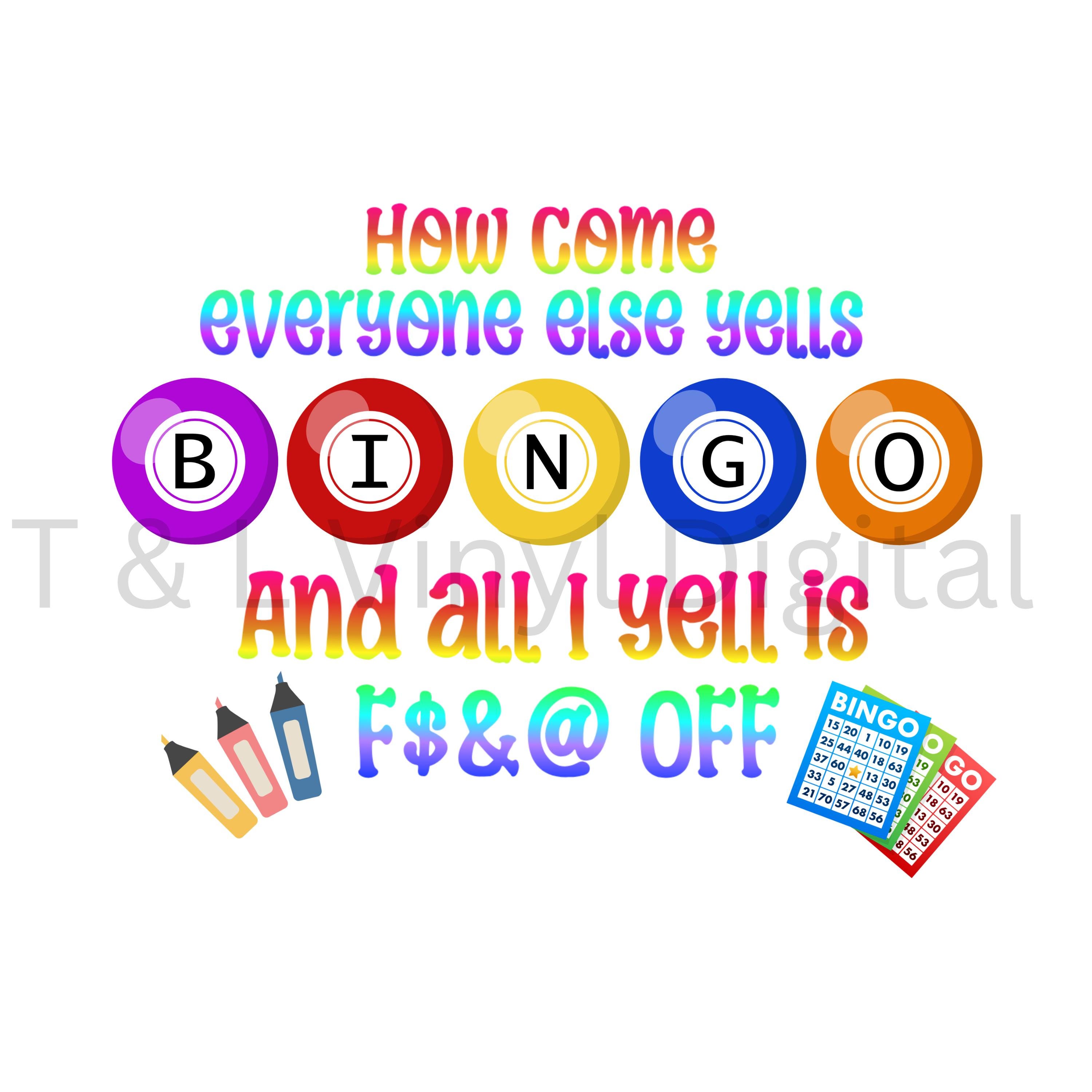 BINGO PNG Image Clipart Transparent Background Commercial Use - Etsy