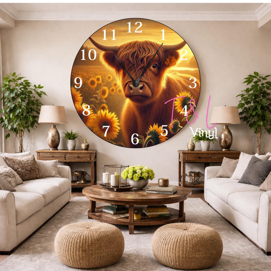 Clock Design Cute Sublimation Clock Png , Digital Download, Sublimation ...