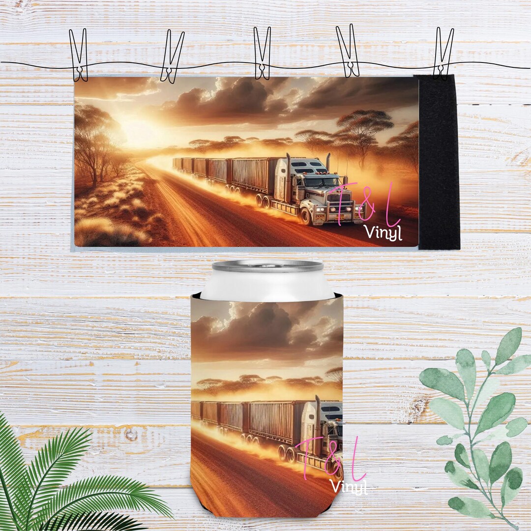 Outback Trucks Stubby Cooler Full Sublimation Design, Png Digital ...