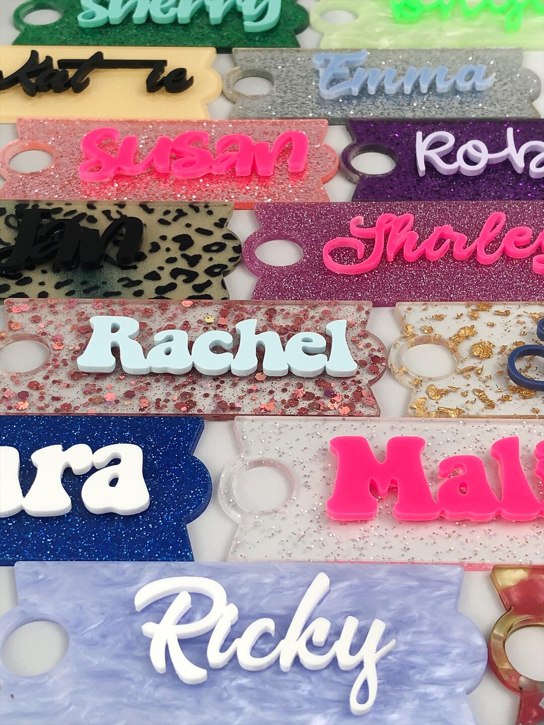 Colorful Stanley Name Plate Sequin Stanley Name Plate Customizable Name ...