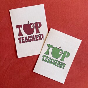 Thank You Teacher Card Digital Download Print End of Term Gifts Red ...