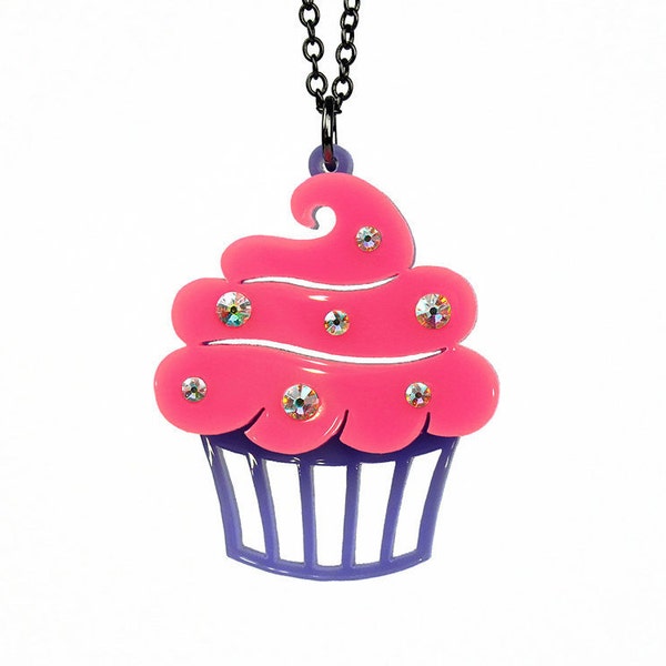 Cupcake Necklace - Etsy