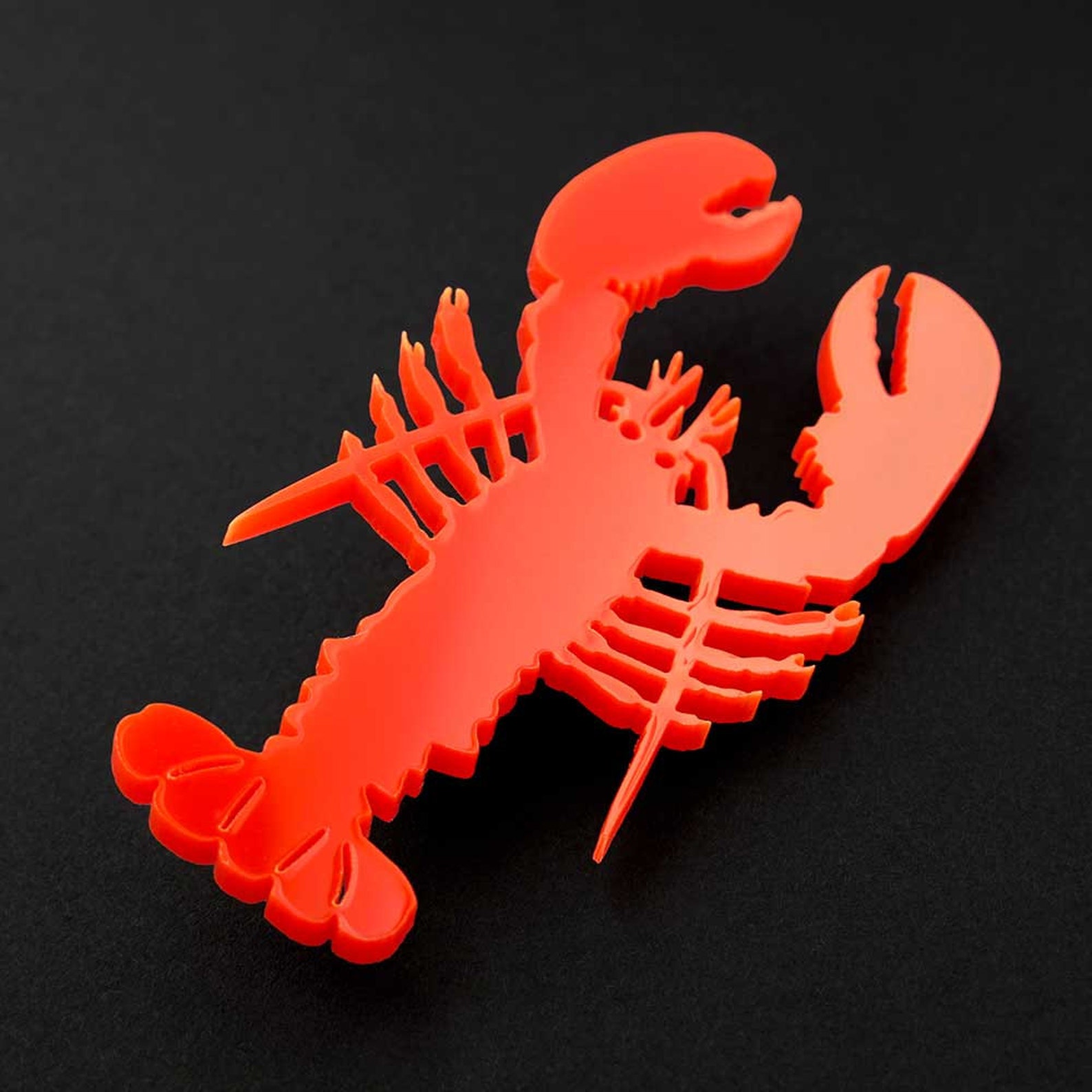 Lobster Brooch / Pin 29 Color Options Laser Cut Acrylic - Etsy