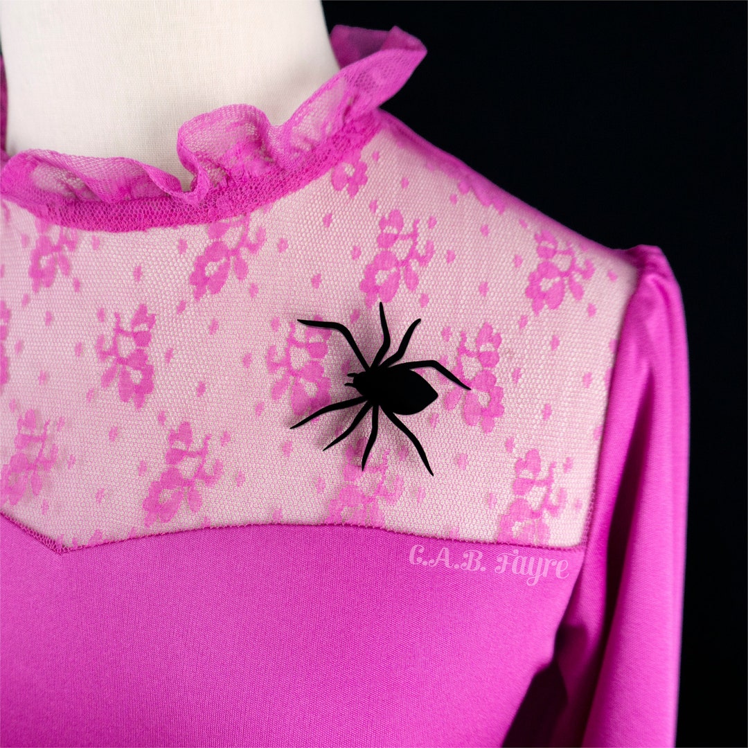 Spider Brooch - Laser Cut Acrylic - Spider Pin - Halloween Jewelry ...