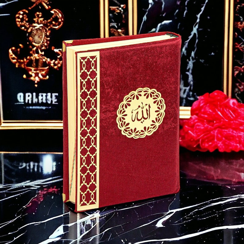 Handcrafted Quran Set, Adorned With the Intricacies of Islamic Art ...