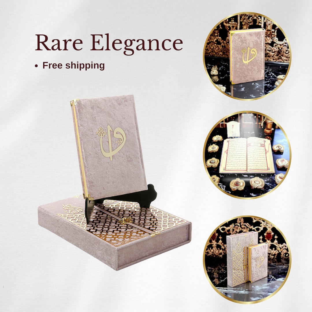 Handcrafted Quran Set, Adorned With the Intricacies of Islamic Art ...