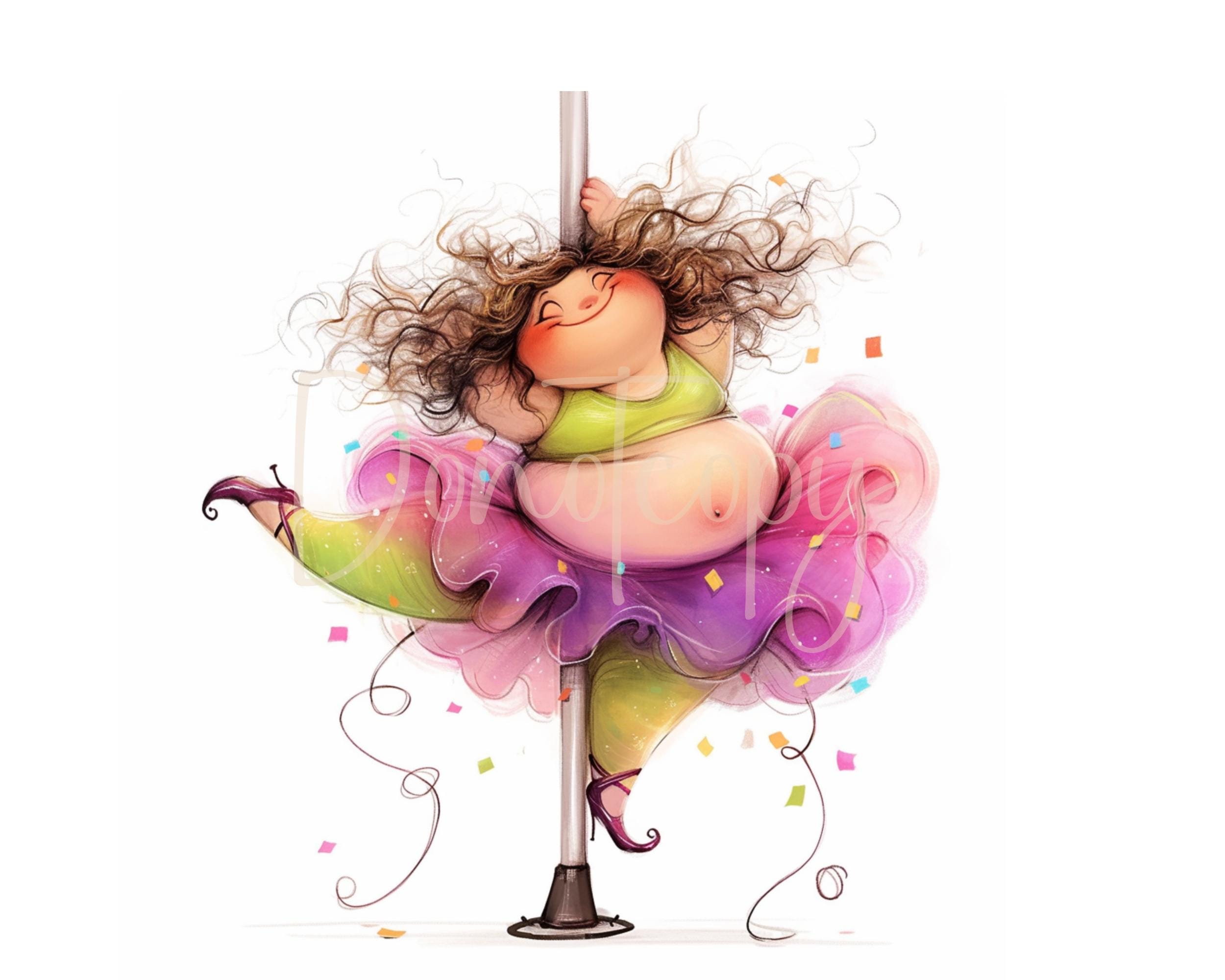 Funny Old Ladies Clipart, 15 JPG, Pole Dancer Clipart, Grandma Clipart ...